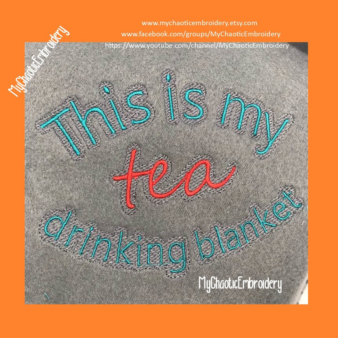 My Tea Drinking Blanket 3 Sizes With Knockdown 5x7, 6x10, 8x14 ...
