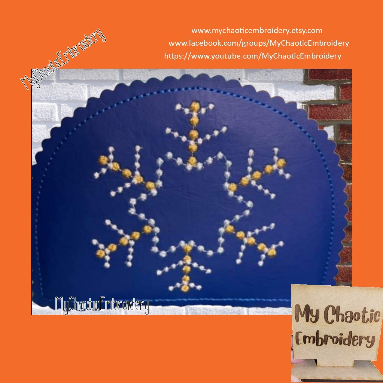 5x7 Kitchen Napkin Holder Cover Snowflake Candlewick Winter Christmas ...