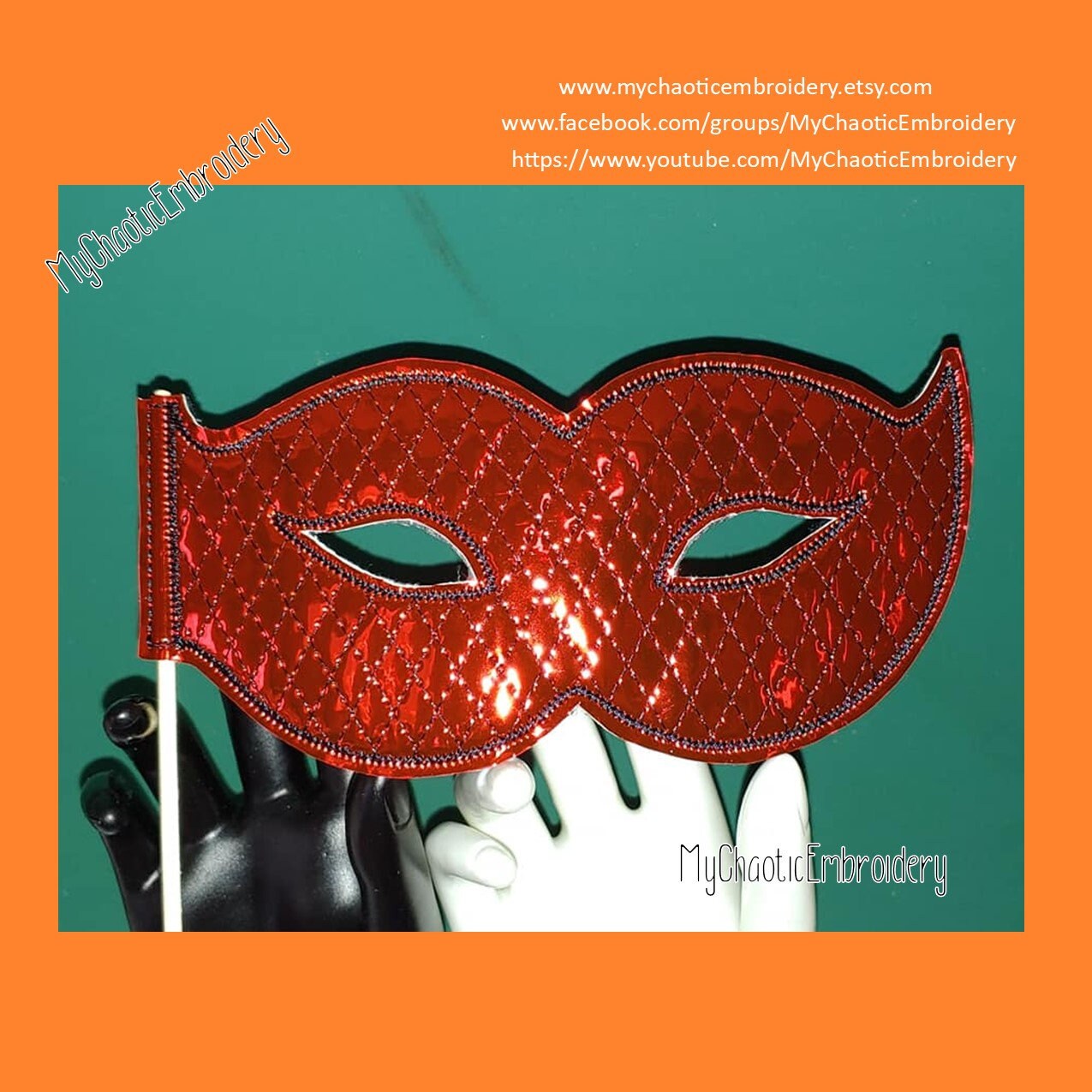 2 Styles Mardi Gras Mask Set for 1/8 Dowel or Wand 5x7 | Etsy