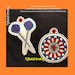 3 Designs - Dart Board, Bullseye Darts Keyfob, Zipper Pull, Charm Key ...