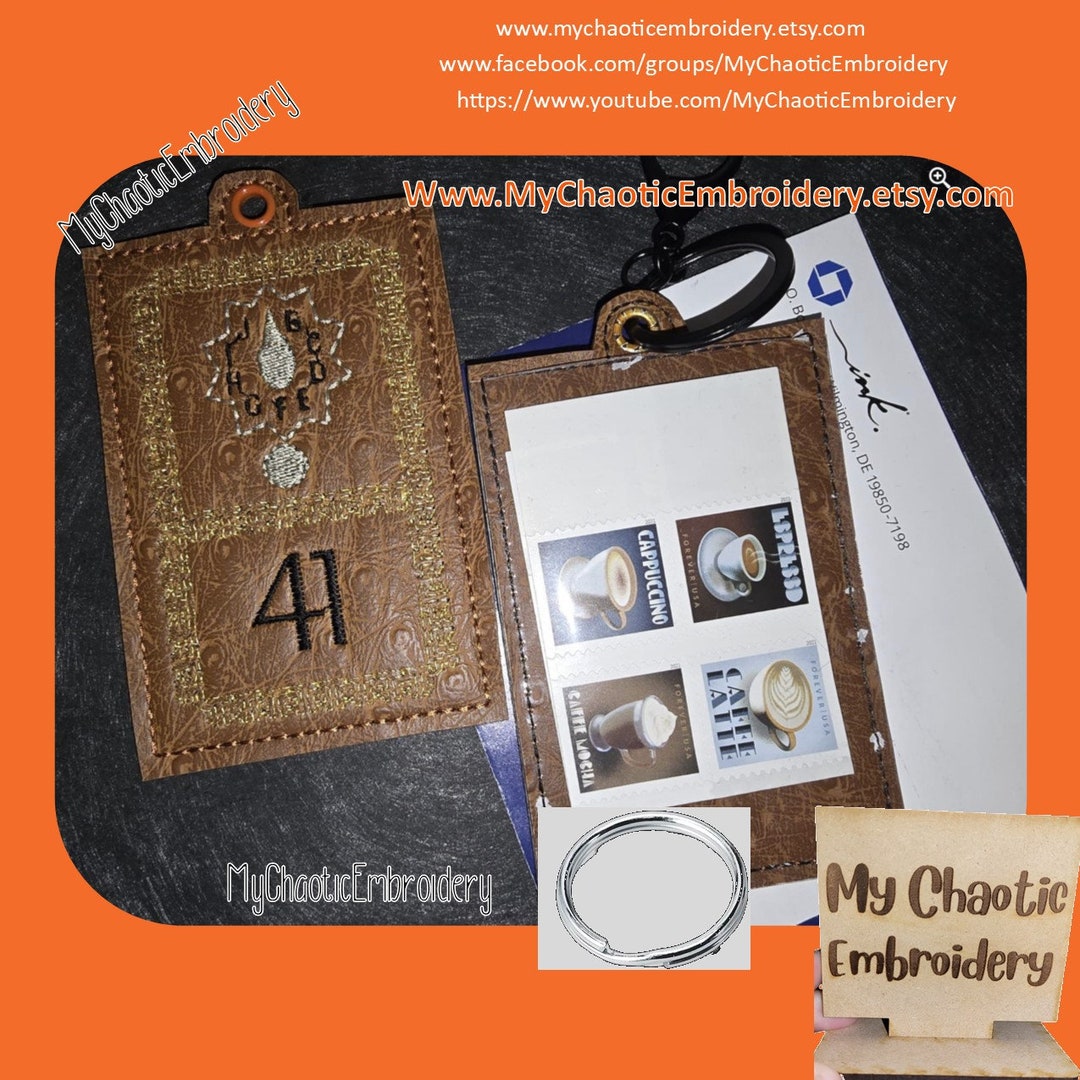 5x7 Hoop Size Vintage Postal Box Post Office ITH ID Badge Giftcard ...