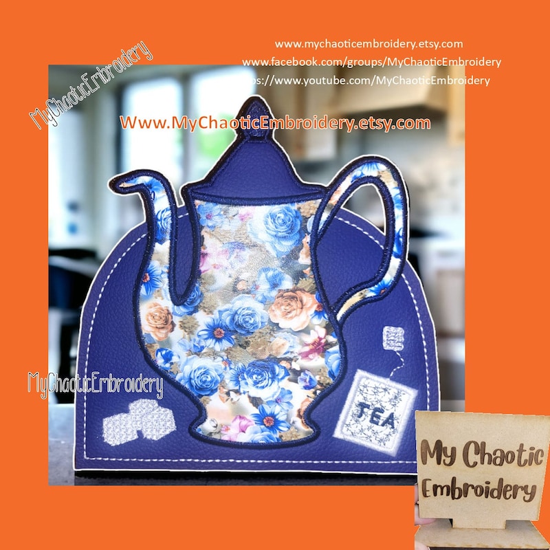Teapot Applique Design - Etsy