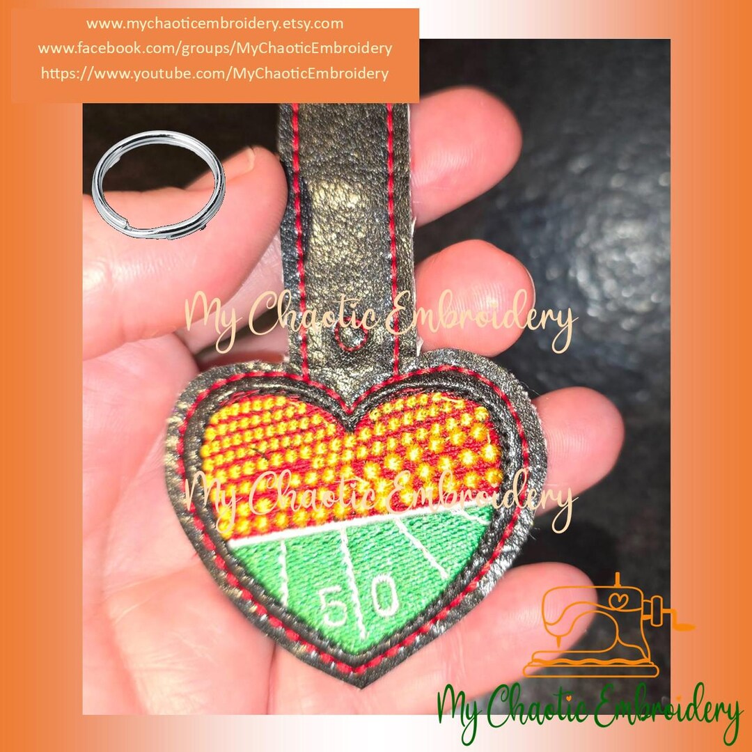 4x4 Hoop Football Field Crowd Stands Fans Stadium Keyfob -KF Key Fob ...