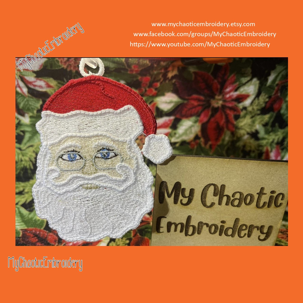 Free Standling Lace FSL Santa Face Ornament Designs 4x4 5x5 - Etsy