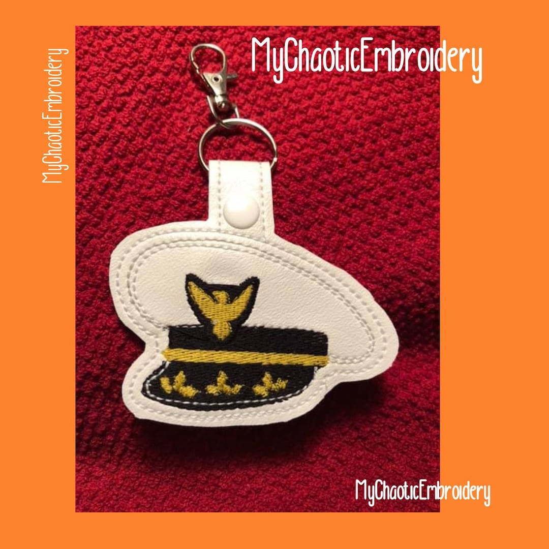 Hat Admiral Captain Military 4x4 Key Fob Ring Designs - Digital File ...