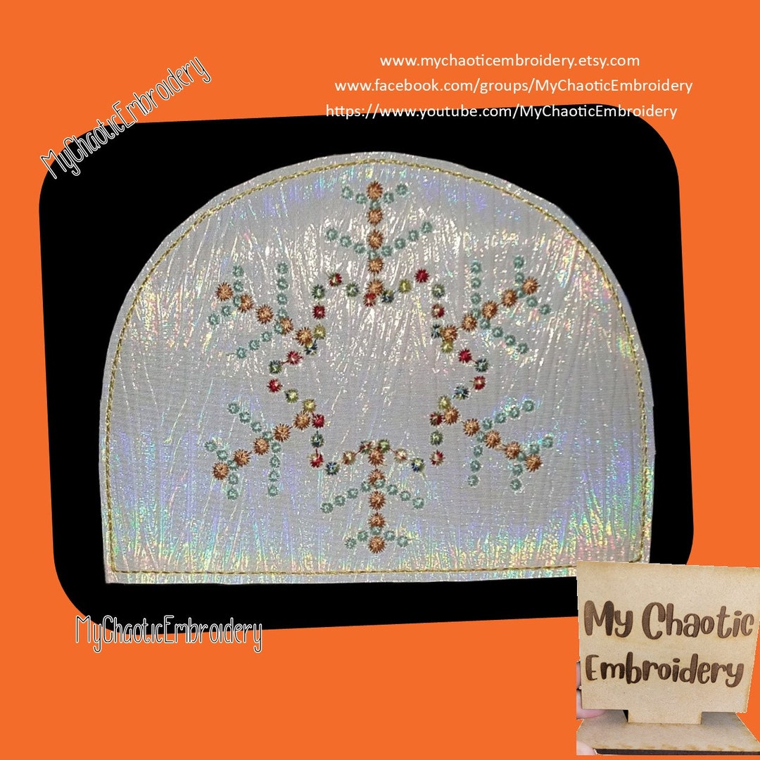 5x7 Kitchen Napkin Holder Cover Snowflake Candlewick Winter Christmas ...