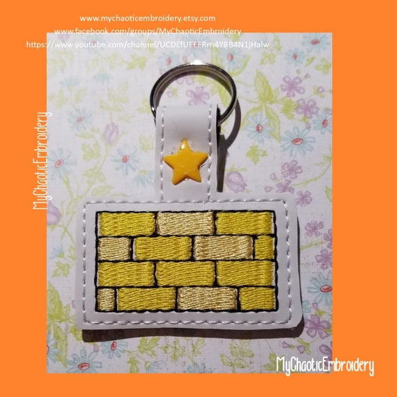 4x4 Yellow Brick Way Path Bricklayer Keyfob Designs Digital - Etsy
