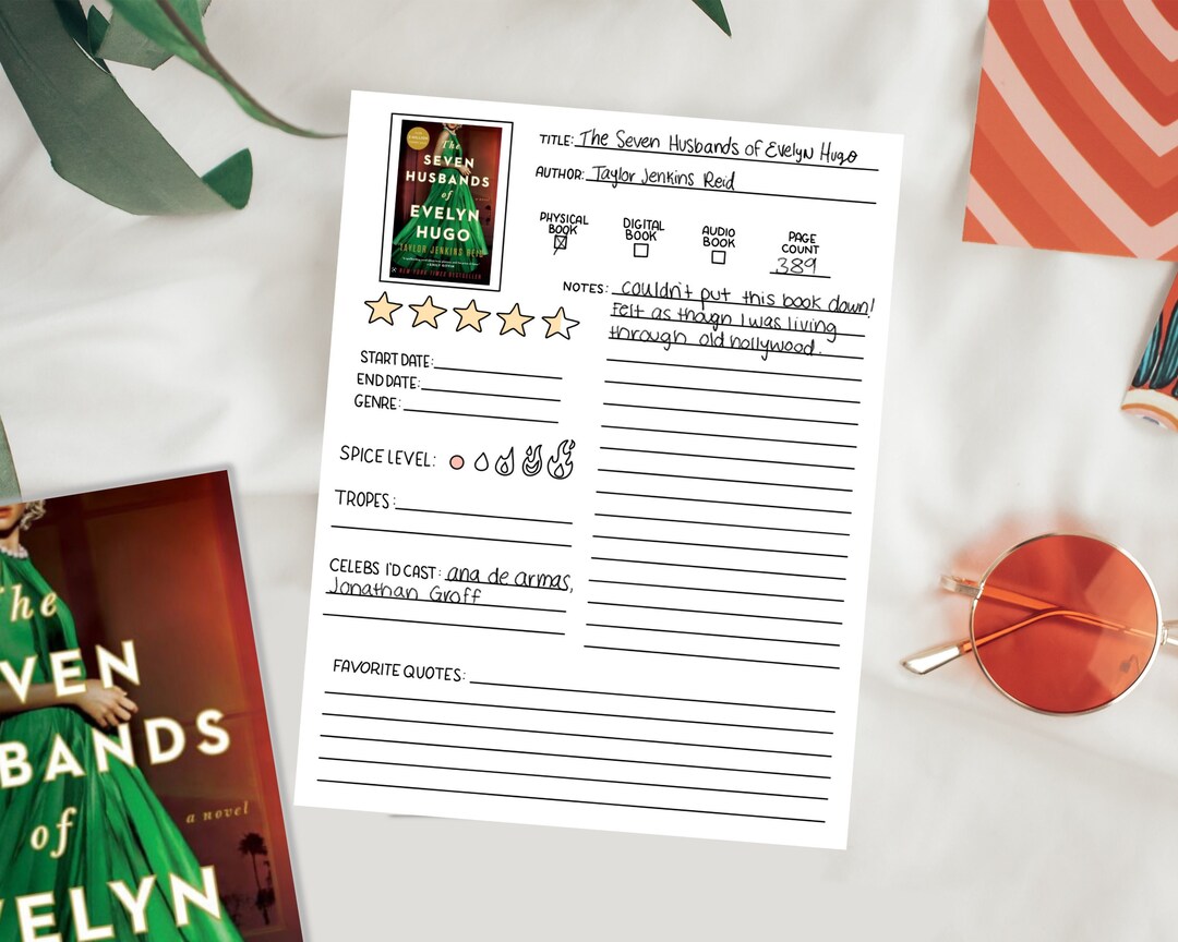 Reading Journal - Digital Download - Procreate - Etsy