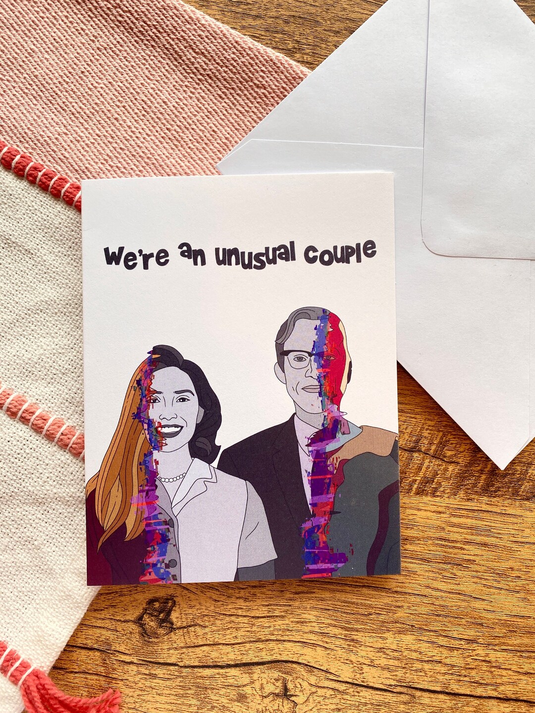 Wanda and Vision Unusual Couple Card - Etsy