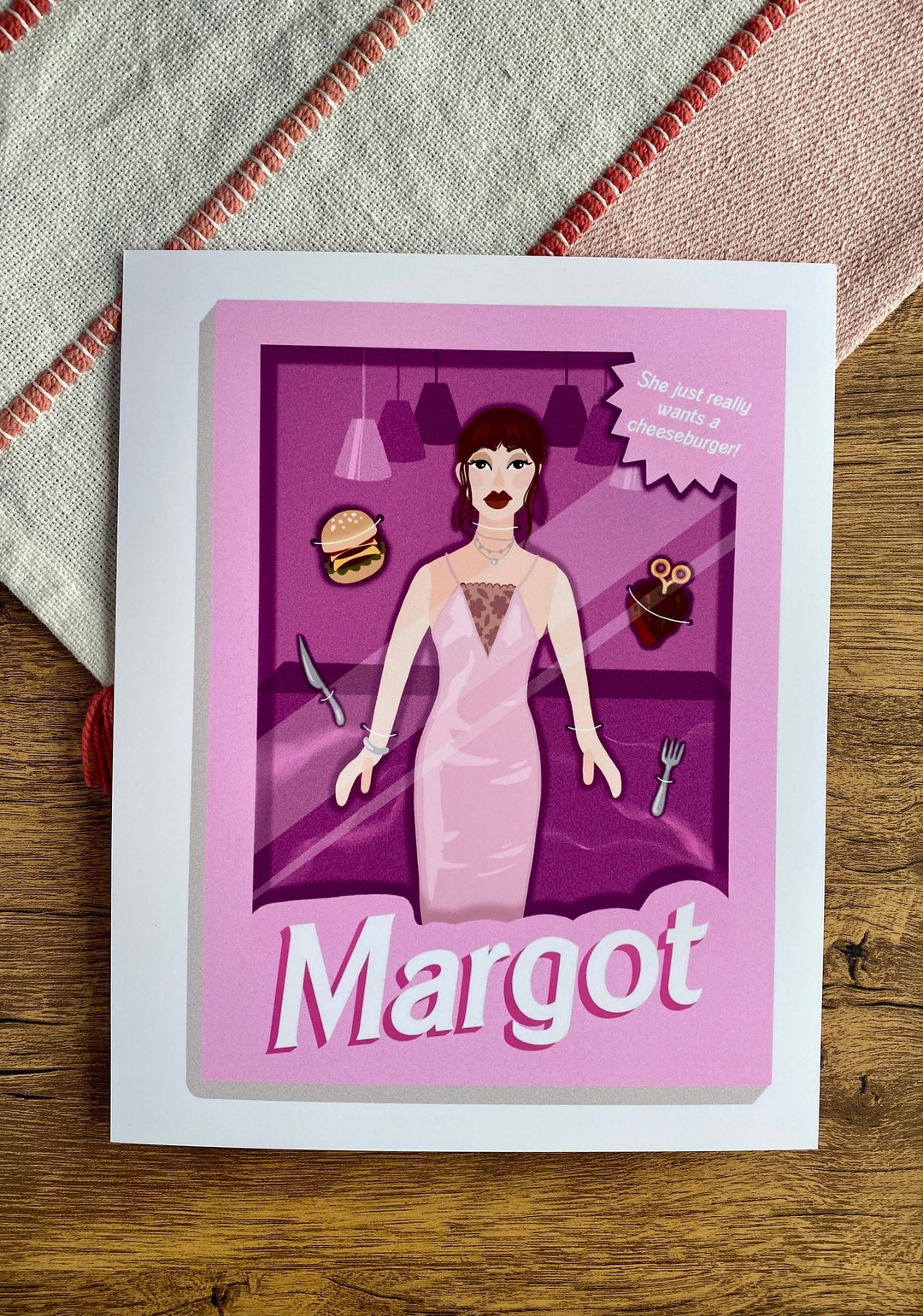 Margot Doll Art Print the Menu - Etsy