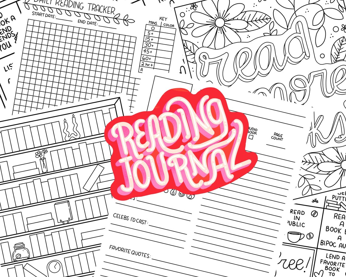 Reading Journal Digital Download Procreate - Etsy