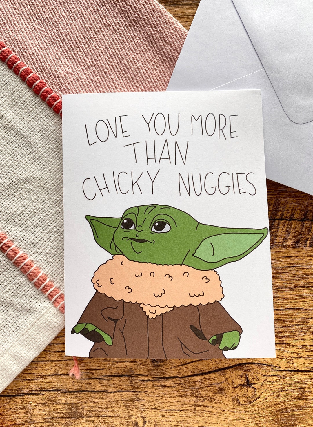 Baby Yoda Greeting Card - Etsy