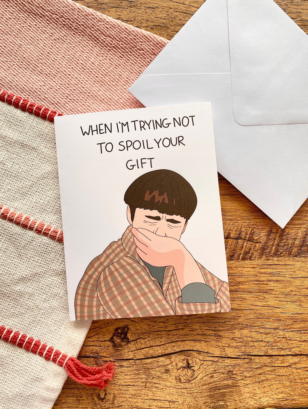 When I'm Trying Not to Spoil Your Gift - Stranger Things Card - Etsy