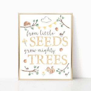 From Little Seeds Grow Mighty Trees Printable Art. Little | Etsy