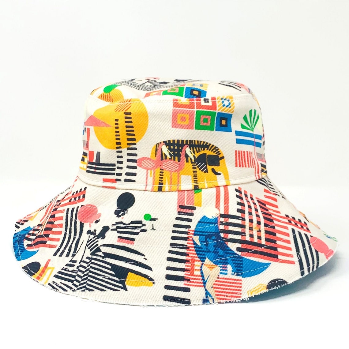 Riviera 1970 Bucket Hat Surfer Girls & Bauhaus Beach House - Etsy