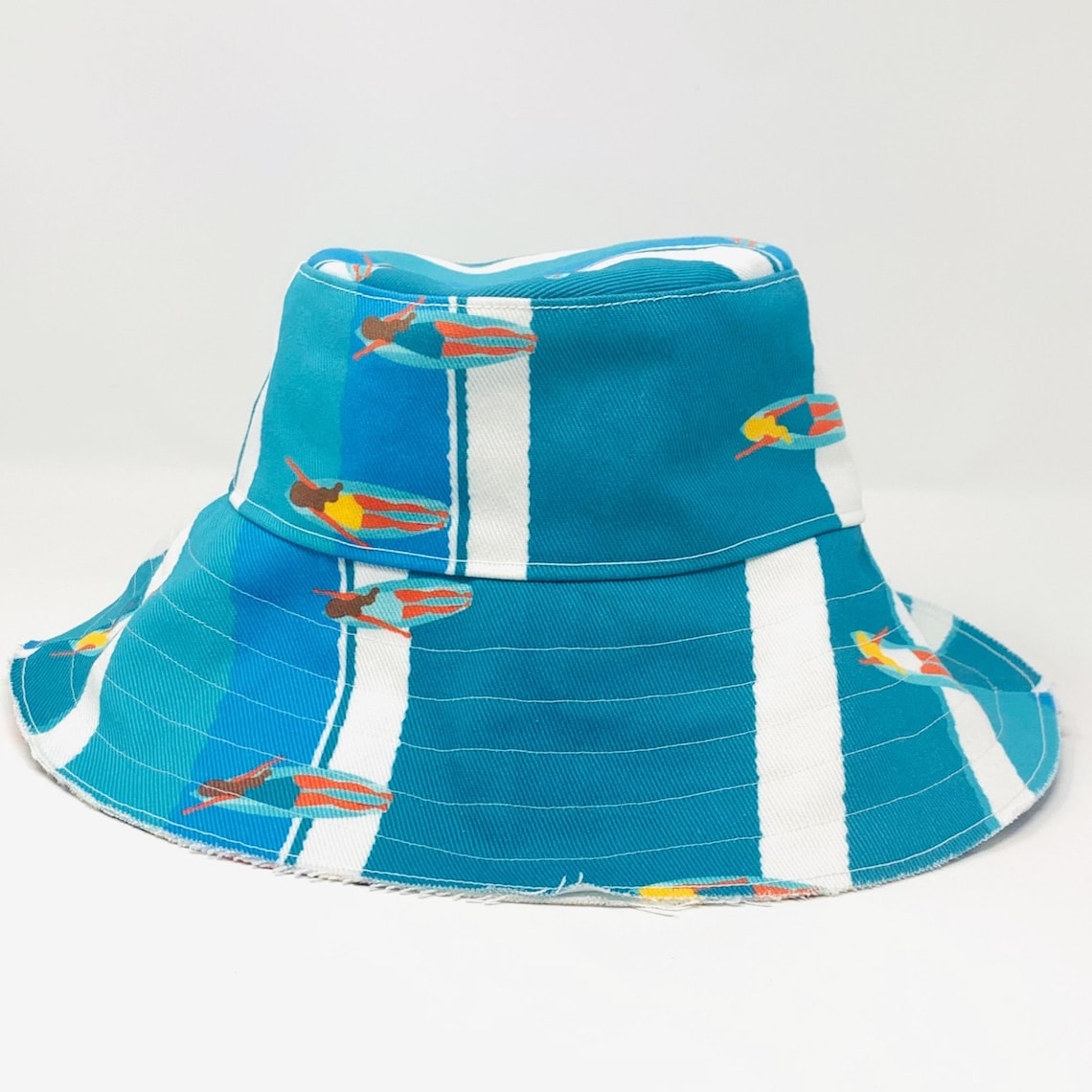Riviera 1970 Bucket Hat Surfer Girls & Bauhaus Beach House - Etsy