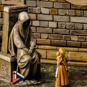 Dnd Lady Shannon Medieval Statue Tabletop Terrain Miniature RPG D&D ...