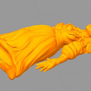 Dnd Corpse Female Resin Miniature Plague Victim Dead Body Person NPC ...