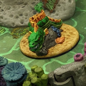 Dnd Giant Eel Electric Sea Serpent Creatures Miniature Underwater ...