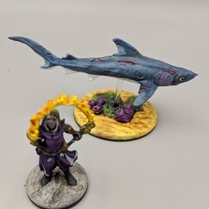 Dnd Hunter Shark Sea Creature Ocean Animal Tabletop Scatter Terrain RPG ...