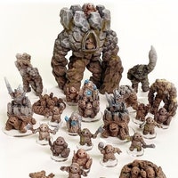 Stone Golem // Rock Elemental // Earth Spirit // Dnd Mini - Etsy