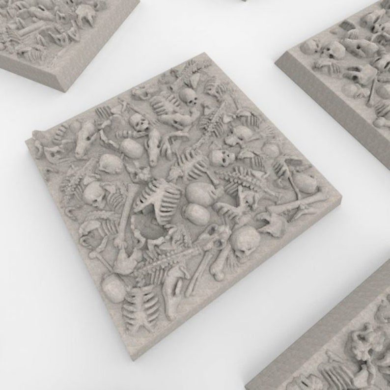 Dnd Bone Tiles Evil Death Tomb Rampage Tabletop Scatter - Etsy