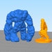Dnd Earth Elemental Rock Creature Monster 28mm Tabletop Terrain ...