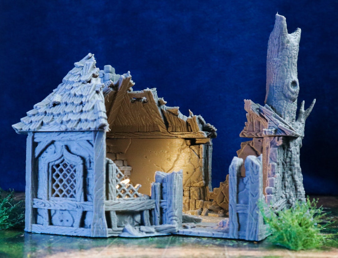 Dnd Alchemist Ruined House Medieval Village Cottage From City of Tarok ...