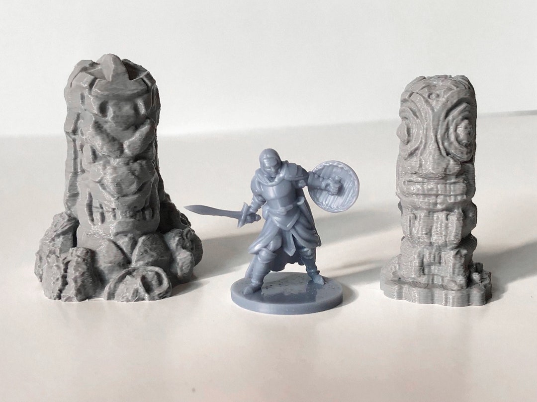 Dnd Depths of Savage Small Tribal Stone Statues Island Hut Tabletop ...