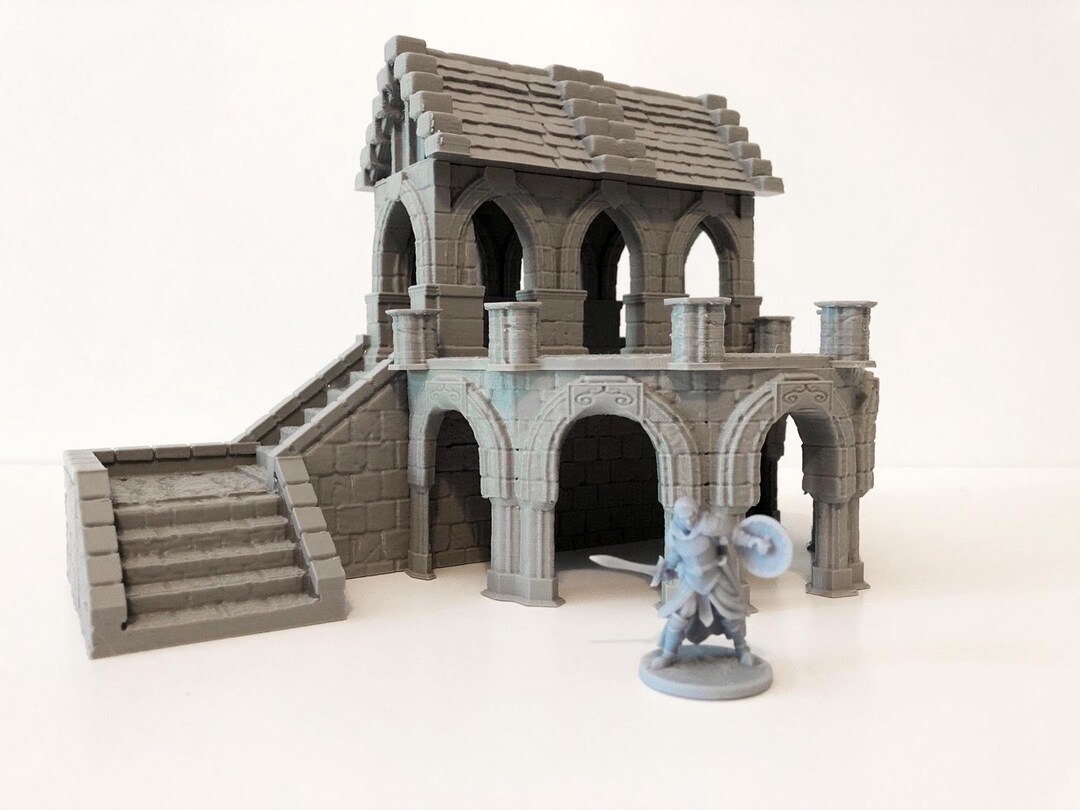 Dnd Medieval Chapel Church Tabletop Scatter Terrain RPG Dungeons and ...