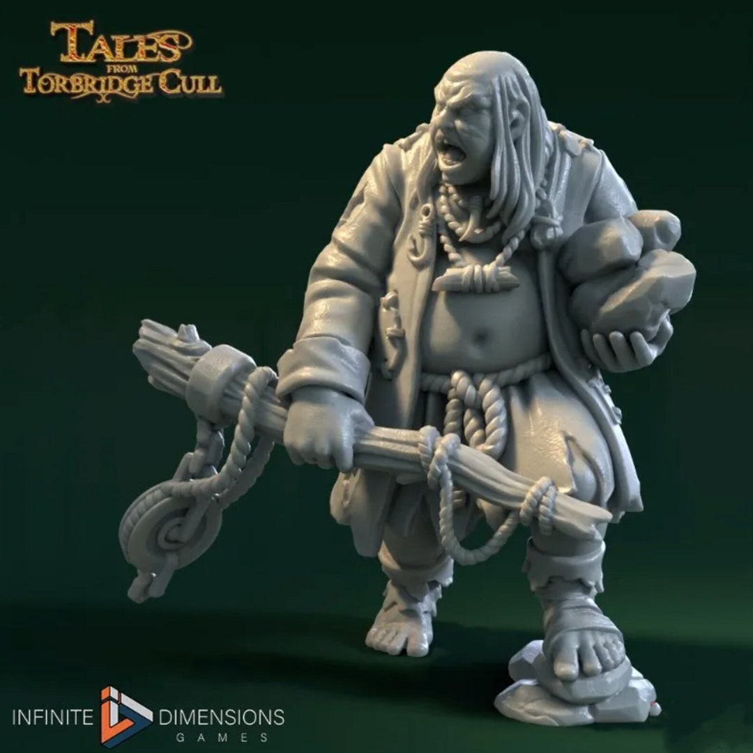 Dnd RESIN Rock Warden Giant Menacing Foe Robber Gang Leader 28mm ...