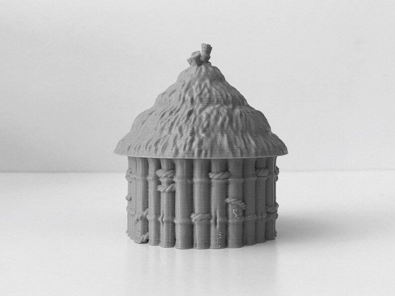 Dnd Bamboo Jungle Hut Tabletop Island Tribe Terrain Miniature RPG D&D ...