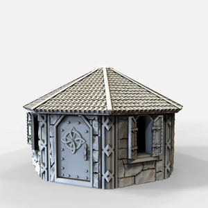 Dnd Dwarven House Dwarf Building Home Fortress Tabletop Scatter Terrain ...