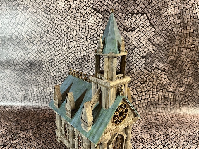 Dnd Gothic Church Chapel Cathedral 28mm Medieval French Village Scatter ...