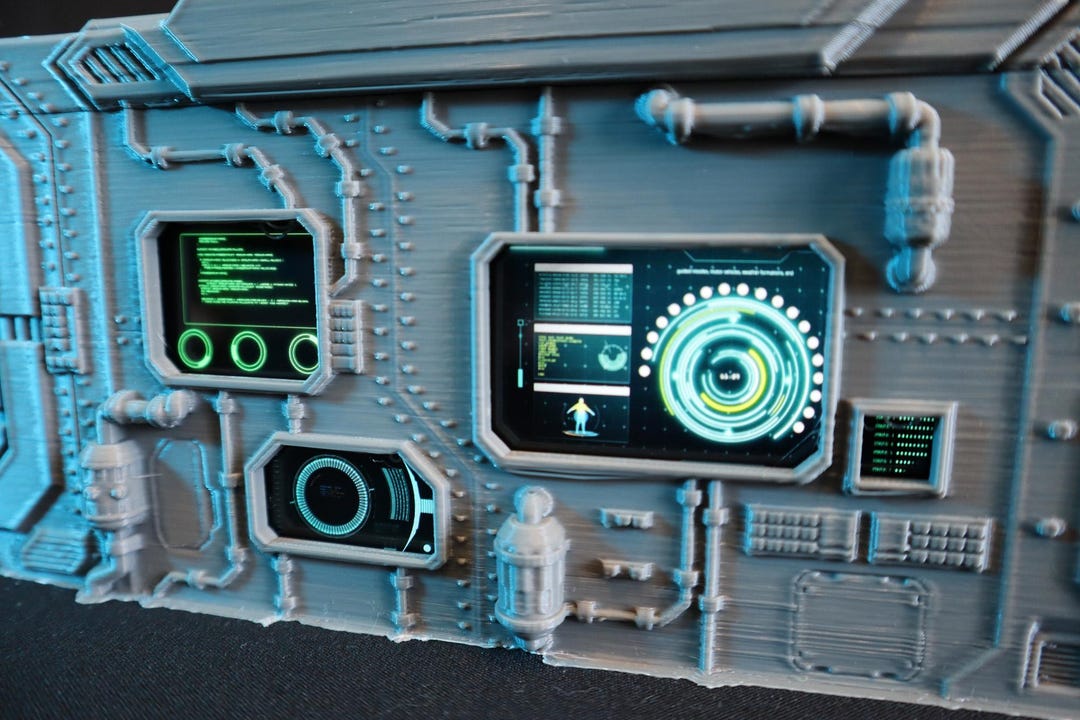 Dnd Animated Sci-fi Computer Screens Captains Deck Spaceship Insert ...