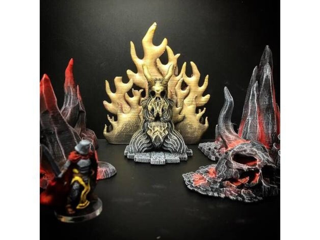 Dnd Demonic Hell Throne Idol Evil Worship Underdark Tabletop Scatter ...