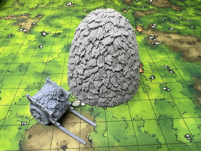 Dnd Haystack and Cart Field Wheat Crop Tudor Farmer Farm King and ...