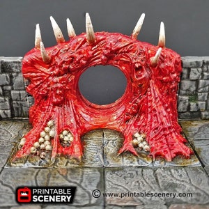 Dnd Tormented Hellish Portal Gate Underdark Evil Hell Tabletop Terrain RPG Dungeons and Dragons ...