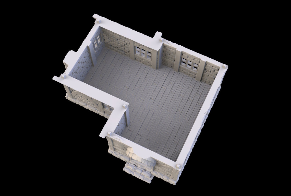 Dnd Medieval Cottage House V2 Two Story Home RPG D&D Dungeons | Etsy