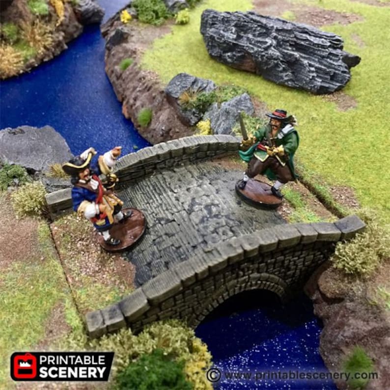 Dnd Stone Footbridge Bridge Scatter Terrain Tabletop War Games - Etsy