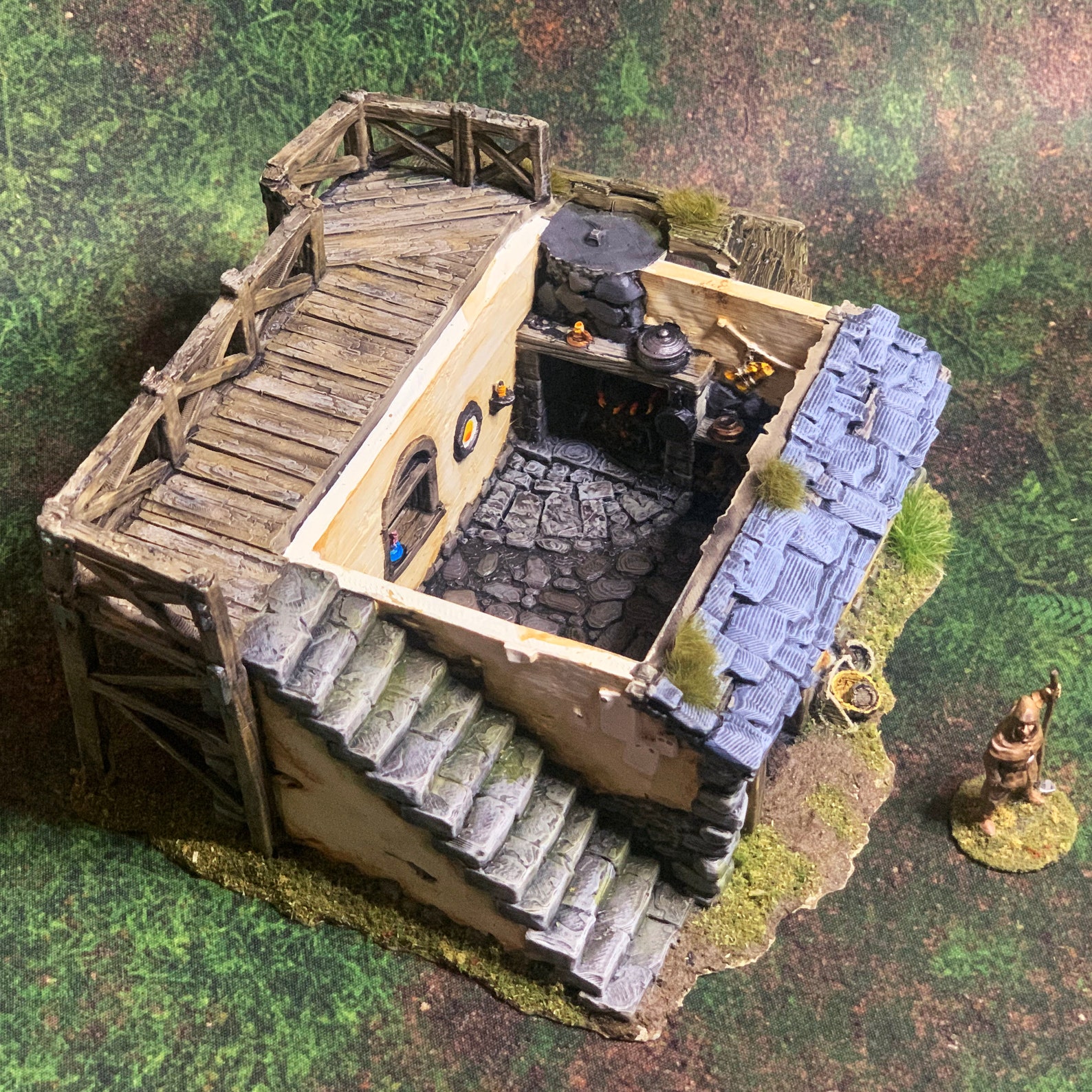 Dnd Grumbles Cottage House Home Medieval Village Tabletop Terrain ...