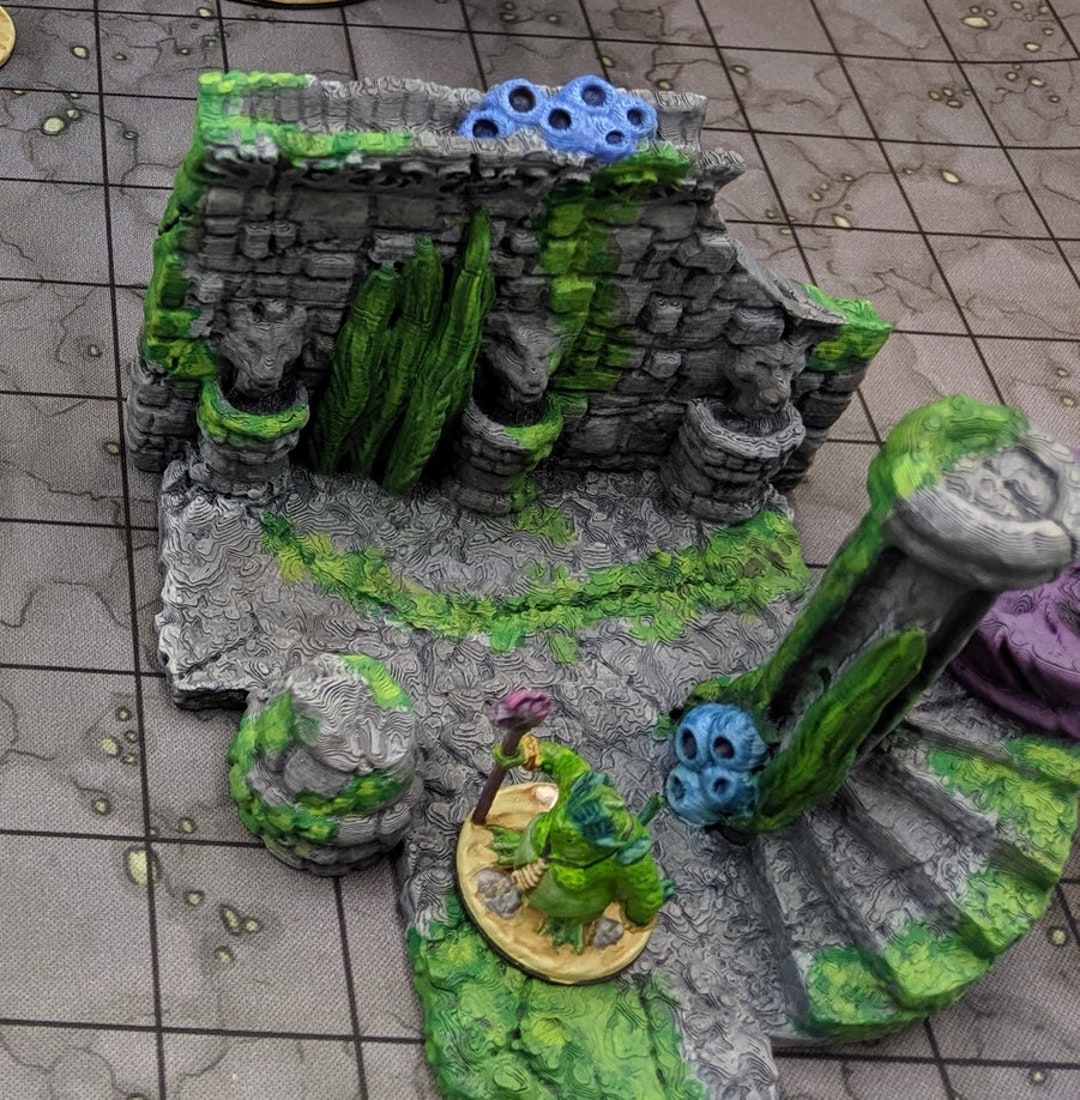 Dnd Merfolk Bathhouse Atlantis Underwater City Ruins Healing Pool ...