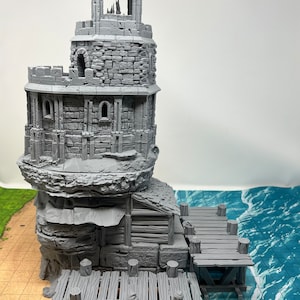 Dnd Lighthouse Watchtower Seaport Beach Cove Tabletop Scatter Terrain ...