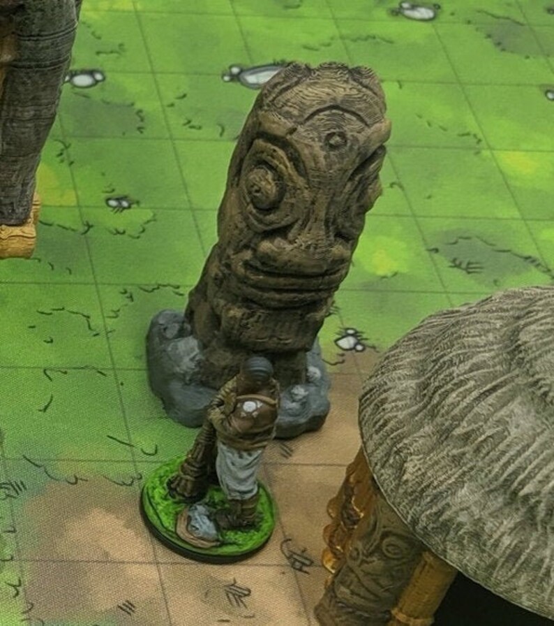 Dnd Depths of Savage Small Tribal Stone Statues Island Hut | Etsy