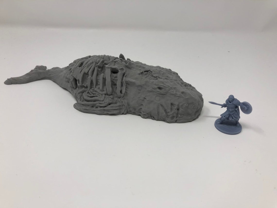 Dnd Whale Corpse Carcass Beached Tabletop Scatter Terrain Sea - Etsy