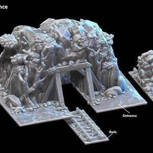 Dnd Mine Entrance Mining Town Medieval Dwarf Dwarven Western Tabletop ...