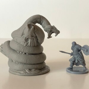 Dnd RPG Wargaming Terrain Giant Jungle Snake Tabletop - Etsy