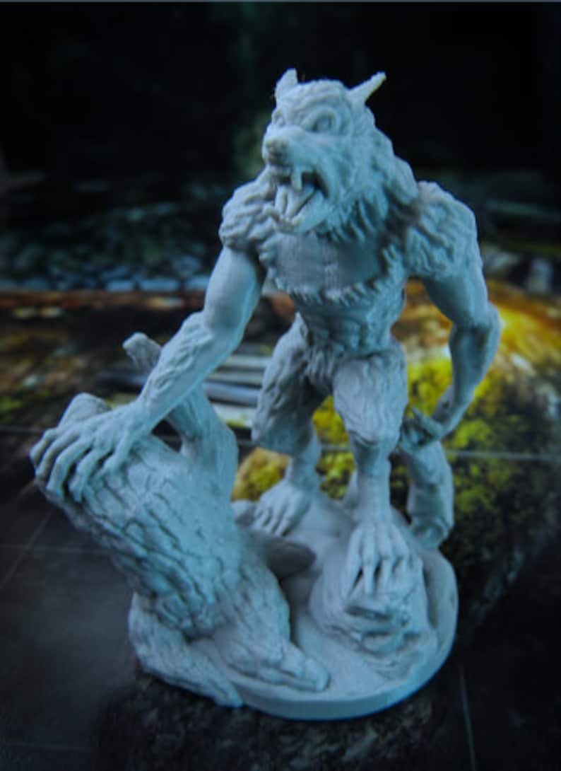 Dnd Werewolf Pack Lycanthrope Shapeshifter Wolf Form Resin - Etsy