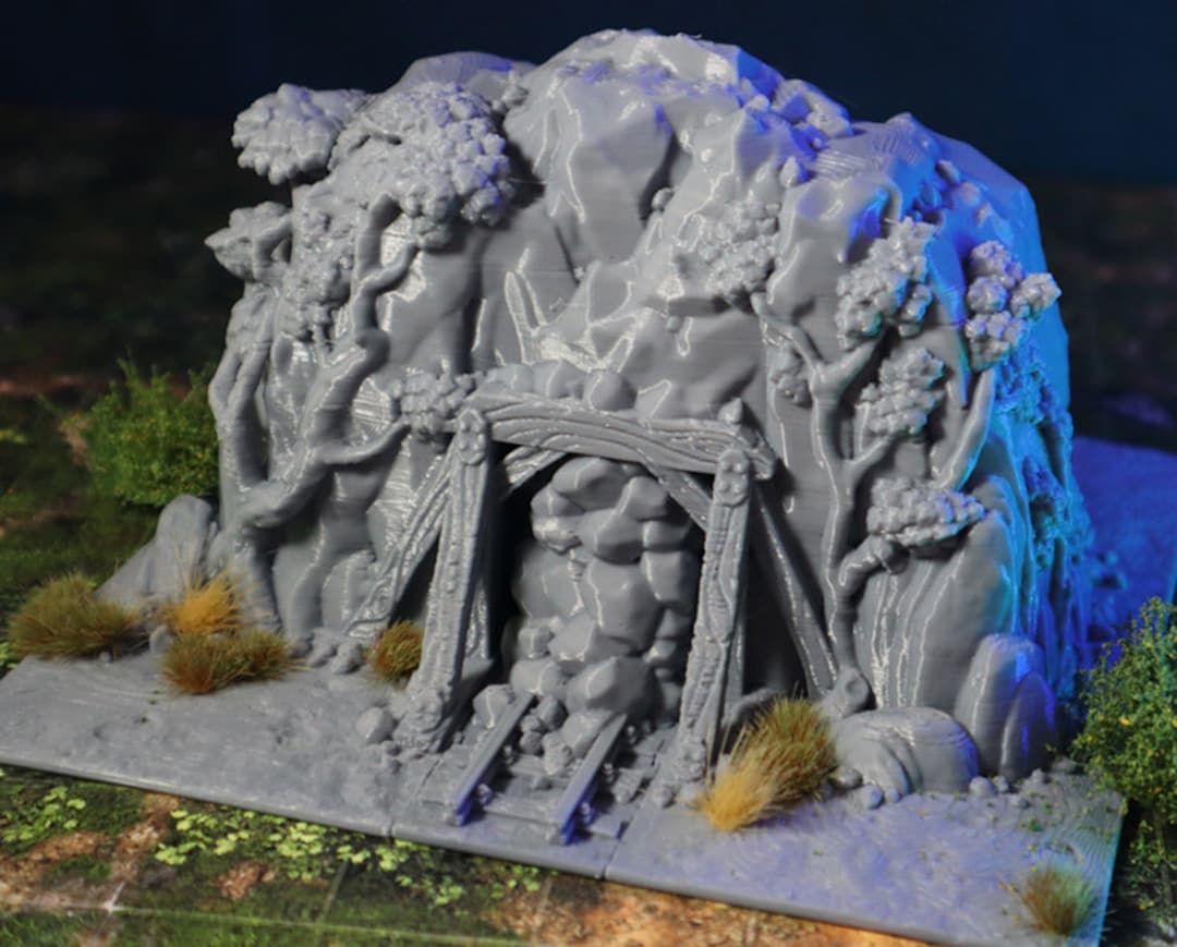 Dnd Mine Entrance Mining Town Medieval Dwarf Dwarven Western Tabletop ...
