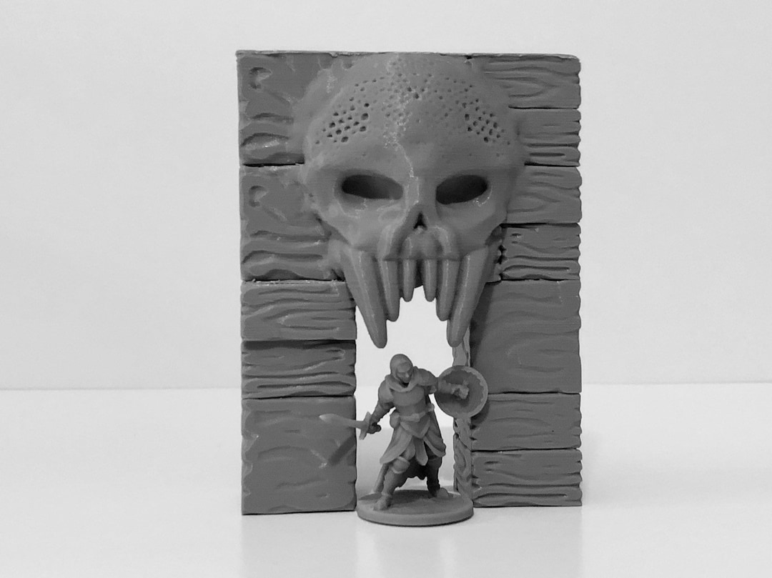Dnd Skull Gate Skeleton Bone Grim Entrance Entry Tabletop Scatter ...